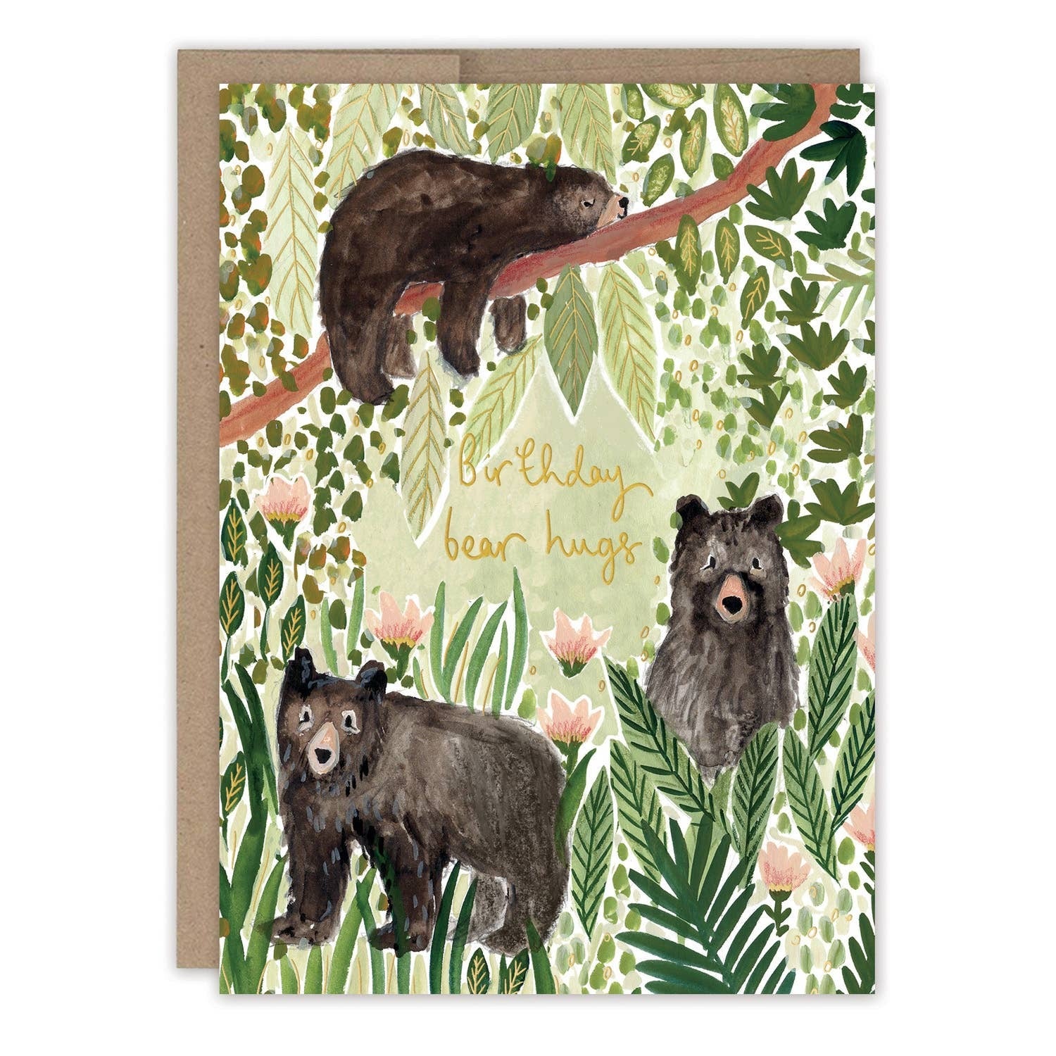 Black bears Birthday card | White Arrows Home The Shop